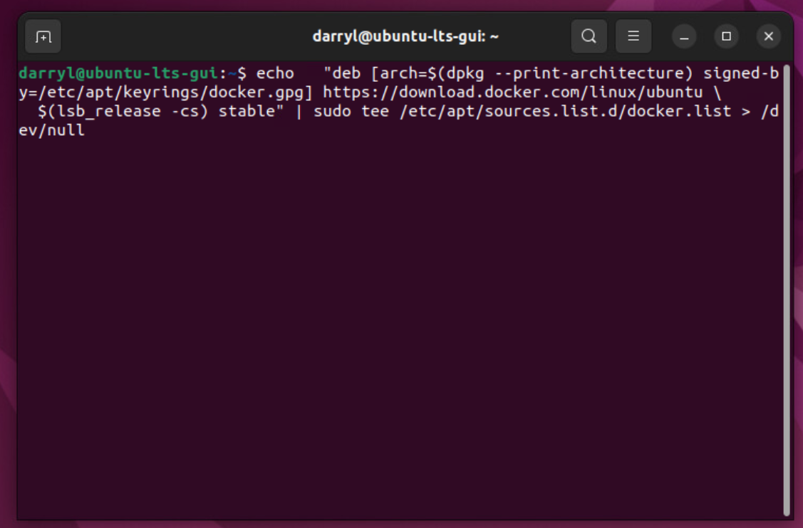 Install Docker on Ubuntu Server - Darryl Dias