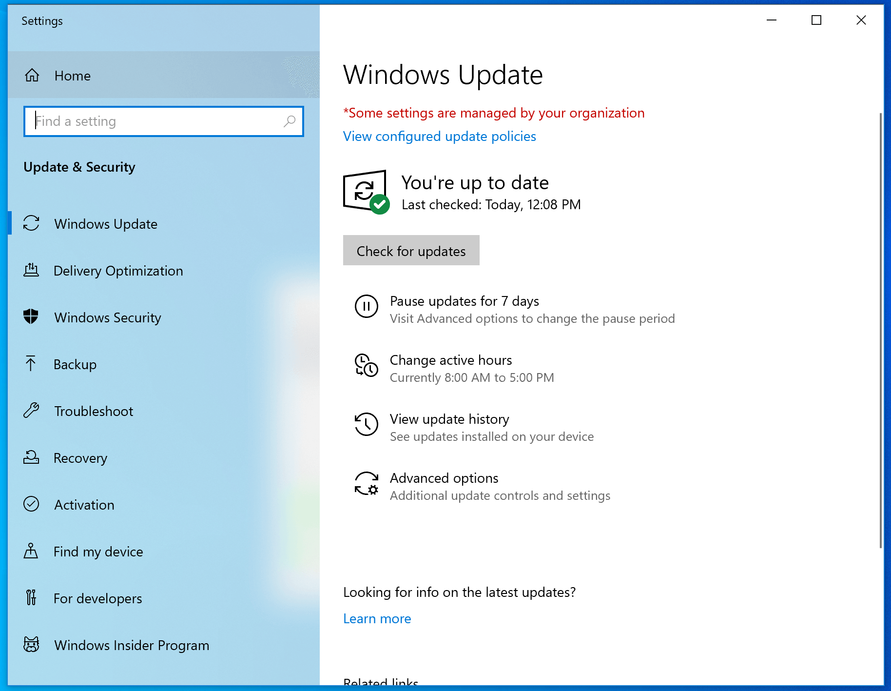 How to Disable automatic restart in Windows 10 after updates